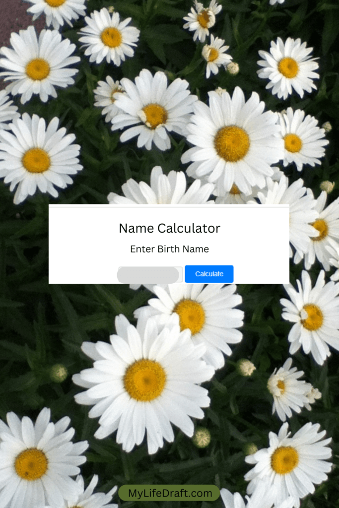 What Is A Name In Numerology-Calculator — MyLifeDraft